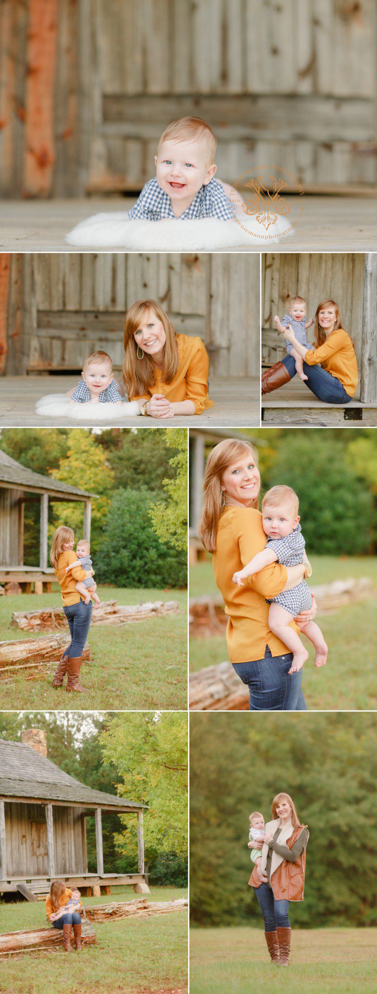 Baby's First Fall Portraits Near Athens, GA